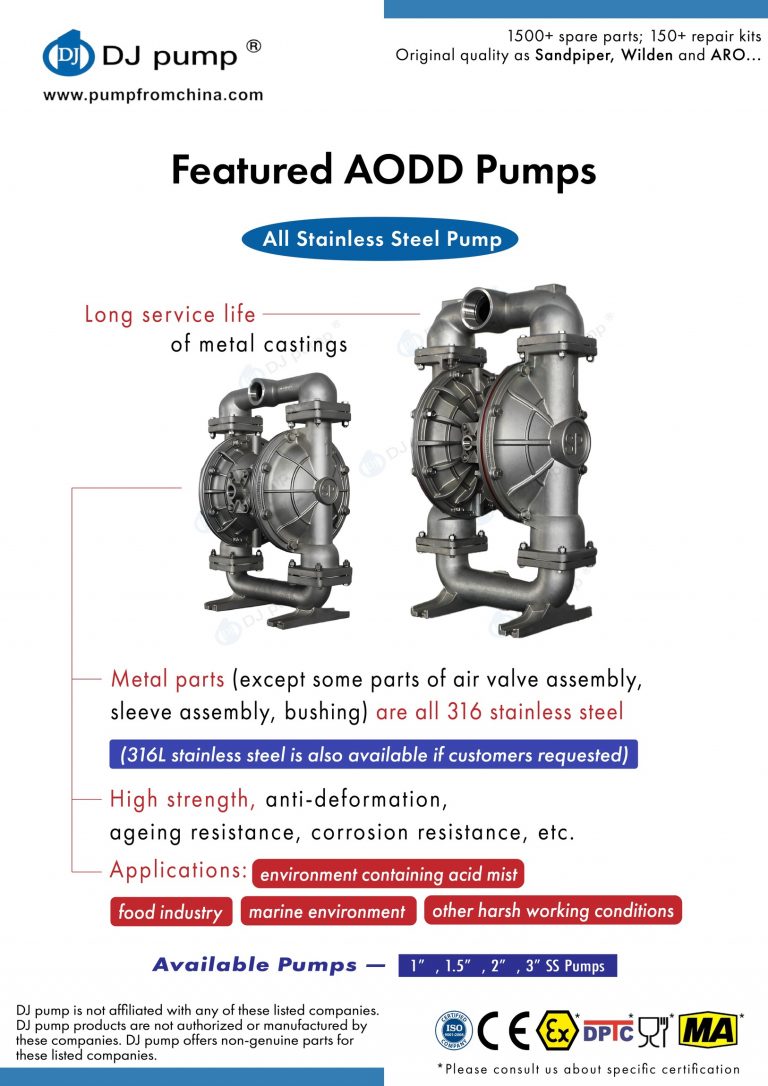 Featured AODD Pumps——All Stainless Steel Pumps - DJ PUMP