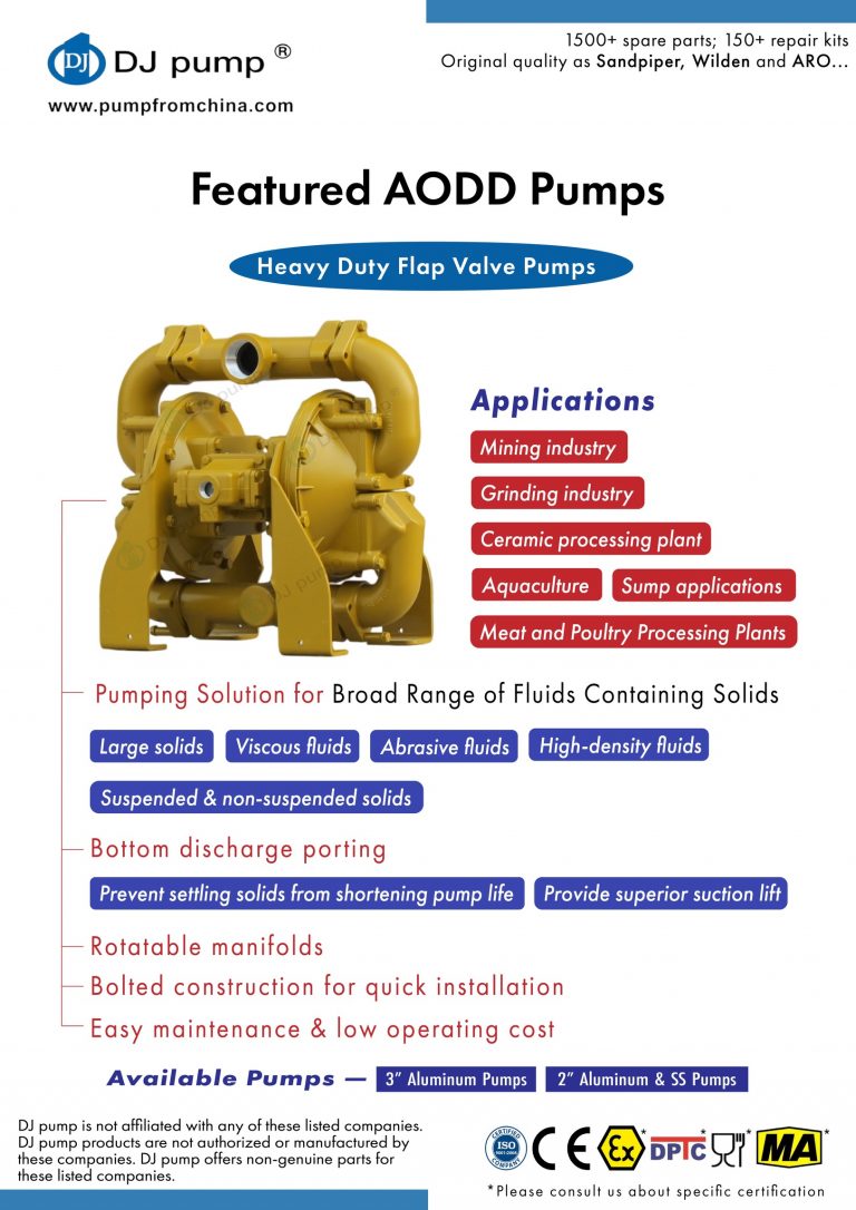 Featured AODD Pumps——Heavy Duty Flap Valve Pumps - DJ PUMP